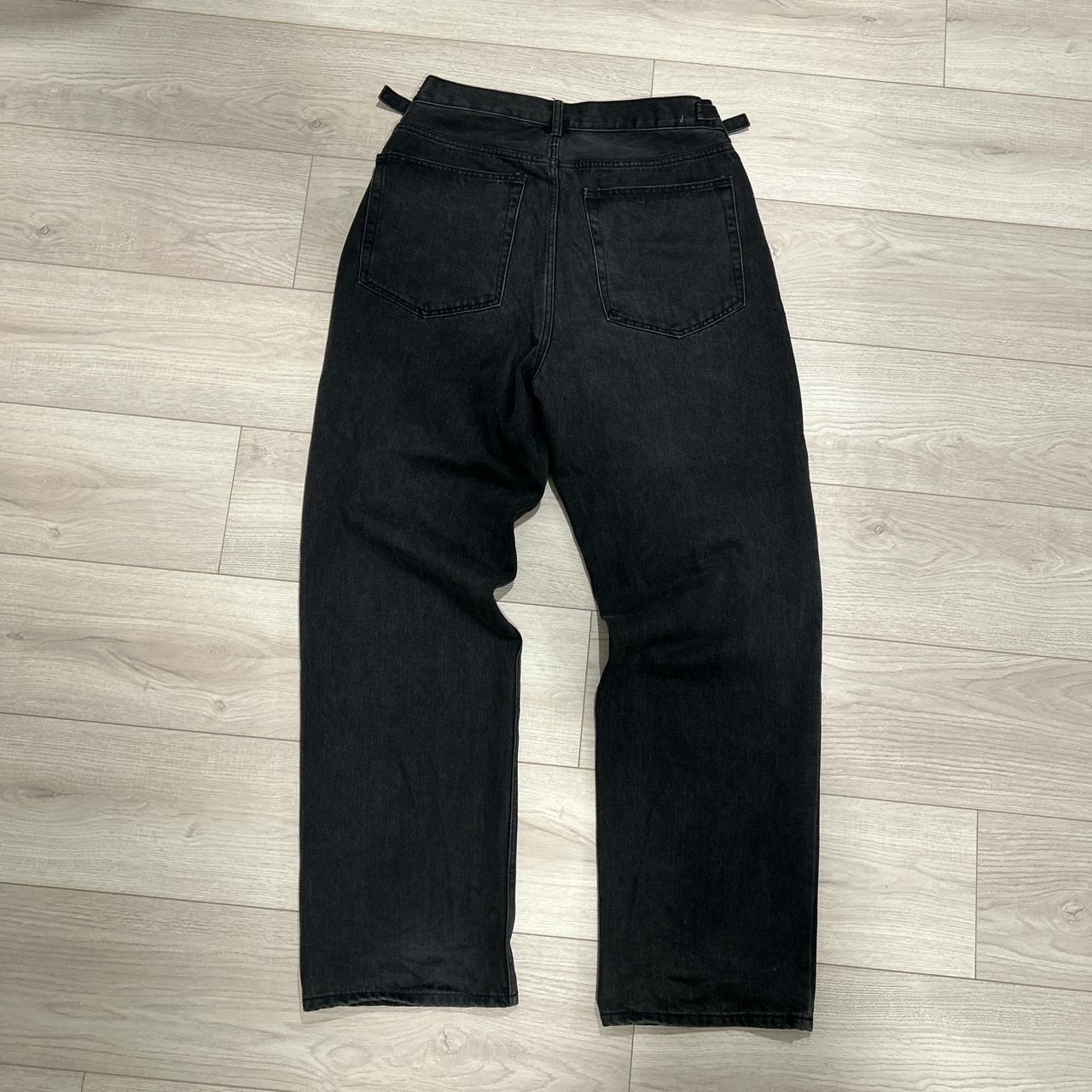 Black Baggy Washed Denim MNML #mnml #y2k #vintage... - Depop