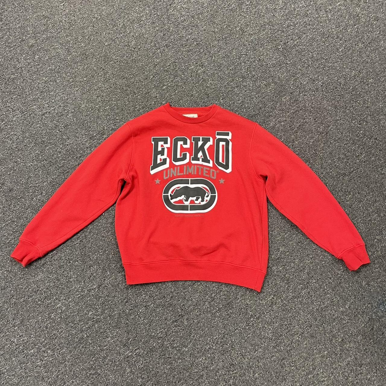Ecko Unlimited red sweatshirt L - Depop
