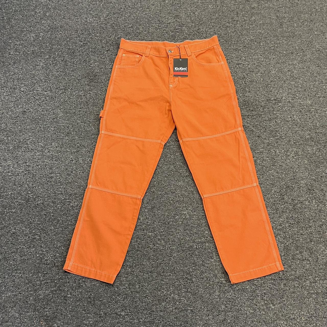 Kickers orange carpenter jeans 34 - Depop