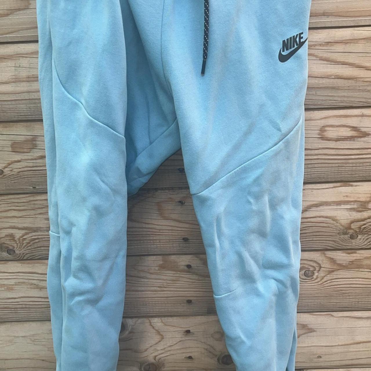 Nike tech baby blue tracksuit jacket size xs bottoms... | Depop