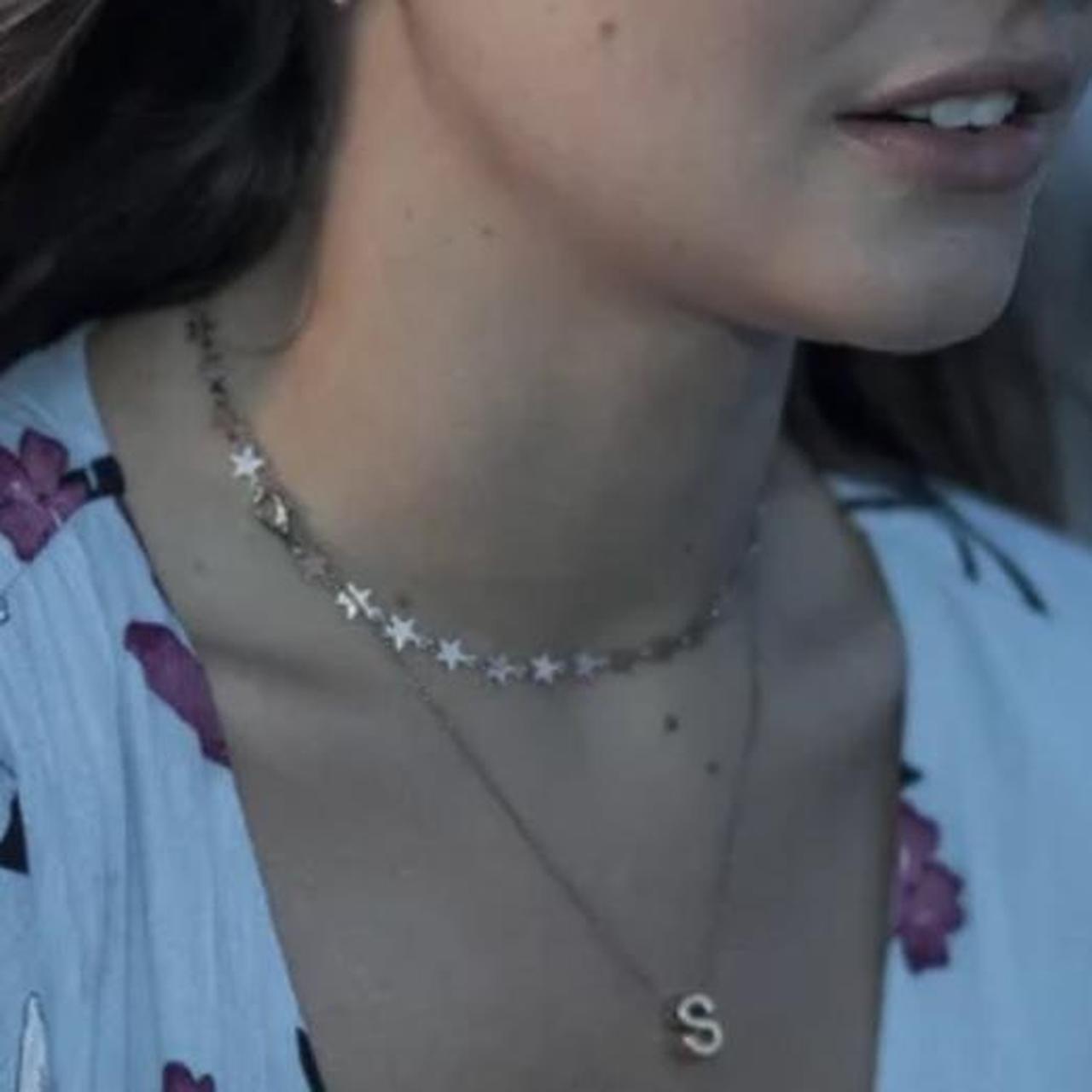 silver star necklace sarah cameron... - Depop
