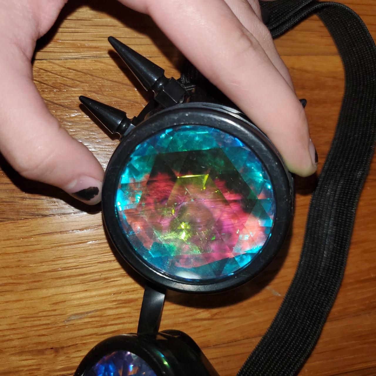 cyberpunk cybergoth futuristic alien goggles spiked... - Depop