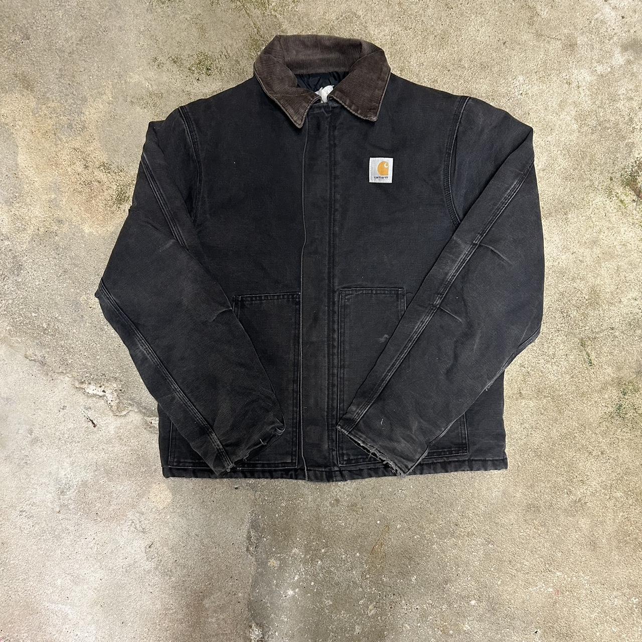 Super Sick Vintage Black Carhartt Jacket Men's Size... - Depop
