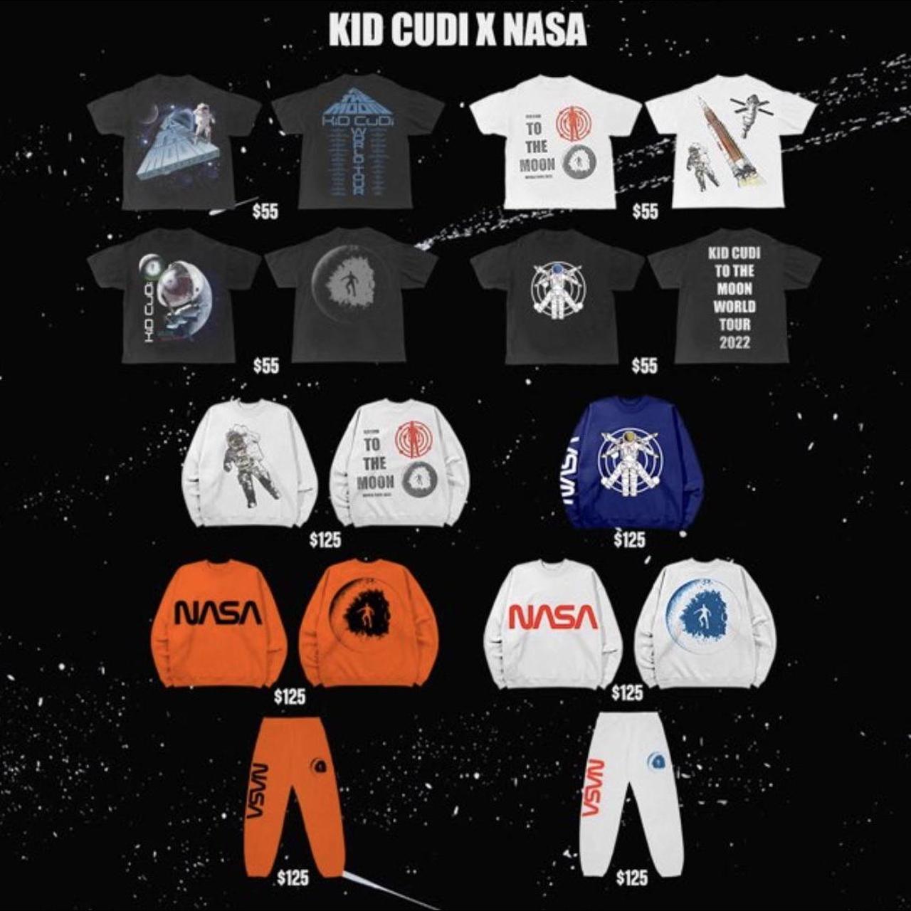 Kid Cudi x NASA black shirt: never taken out of... - Depop