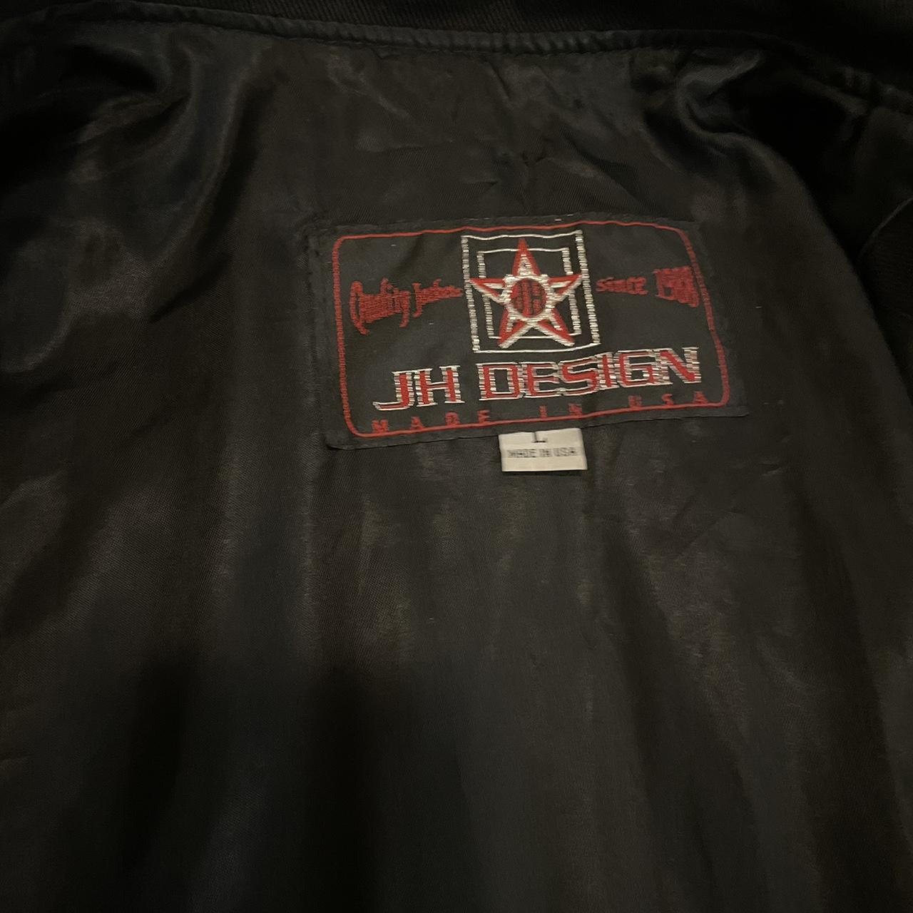 JH Design Men's Black and Red Jacket | Depop