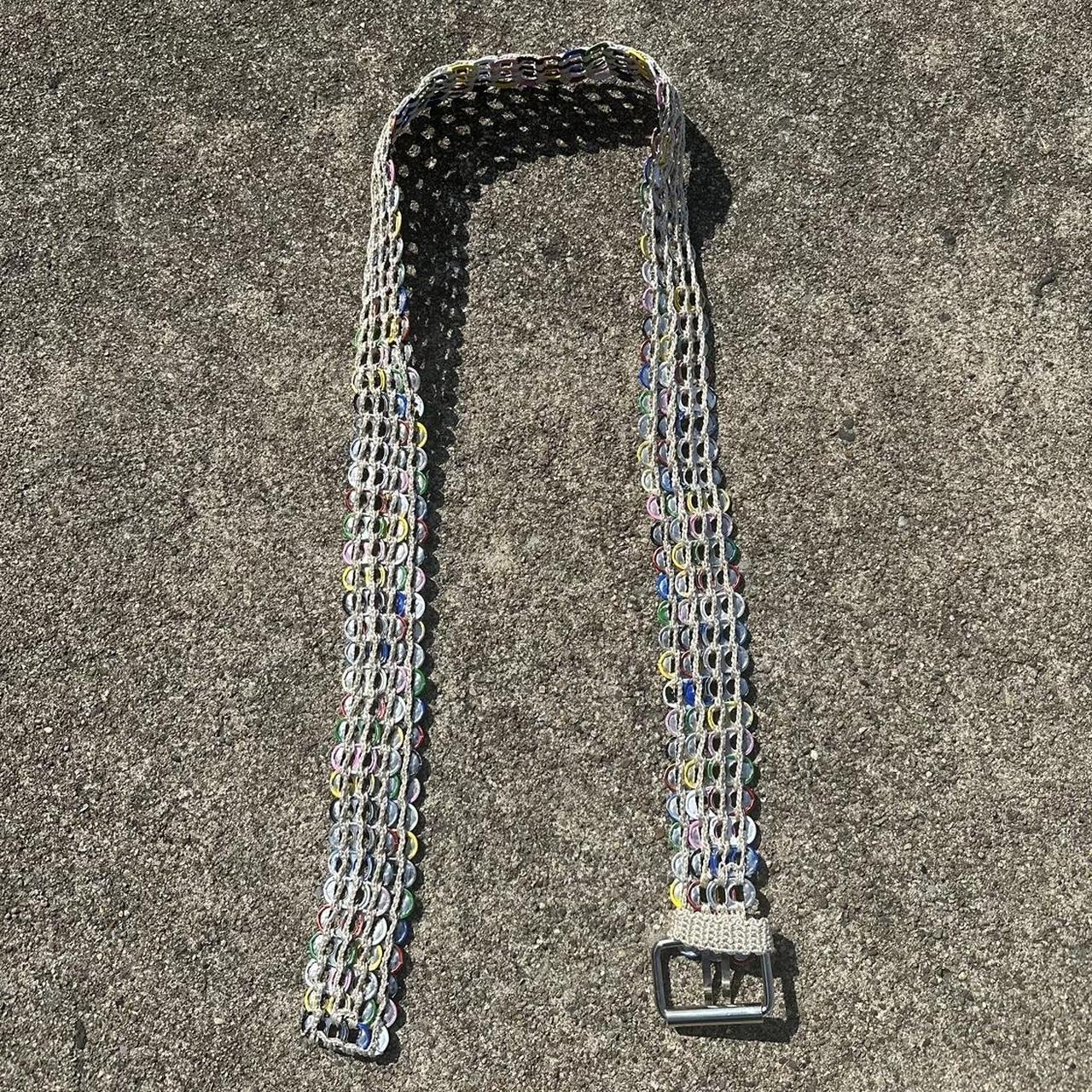 Greedy Unit Rainbow Pop Tab belt only one for sale... - Depop
