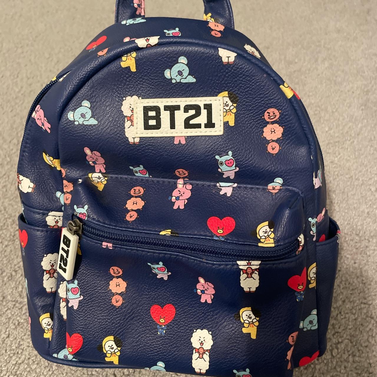 bts bt21 small backpack - excellent condition -... - Depop