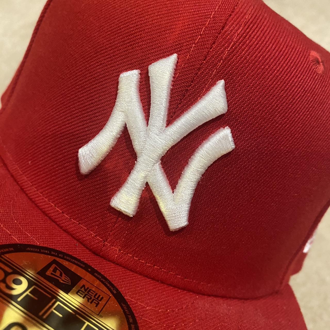 New Era New York Yankees Essential red 59fifty cap... - Depop