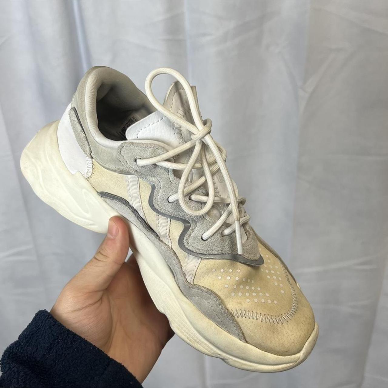 Adidas Women's White and Cream Trainers | Depop