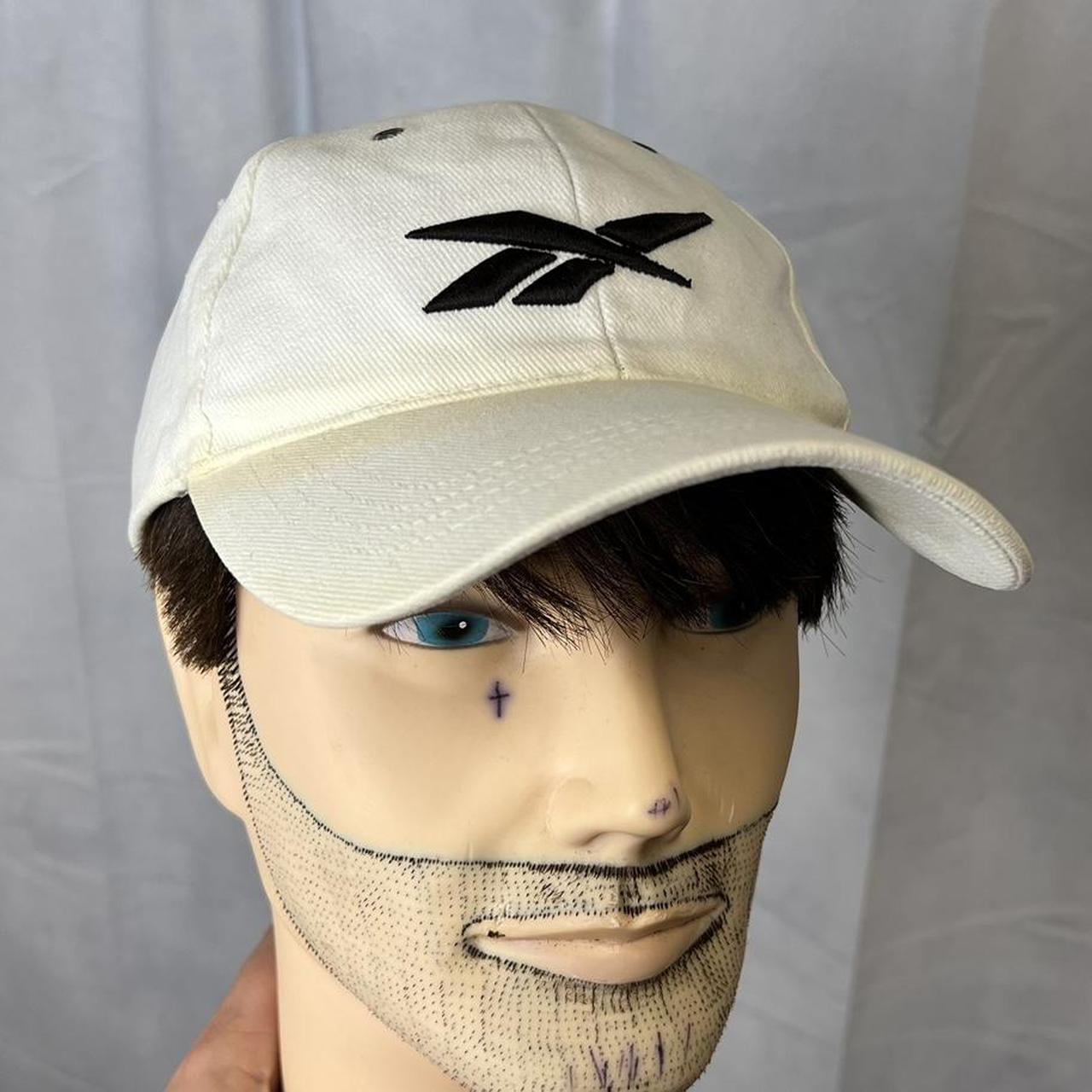 Reebok Men's White and Black Hat | Depop