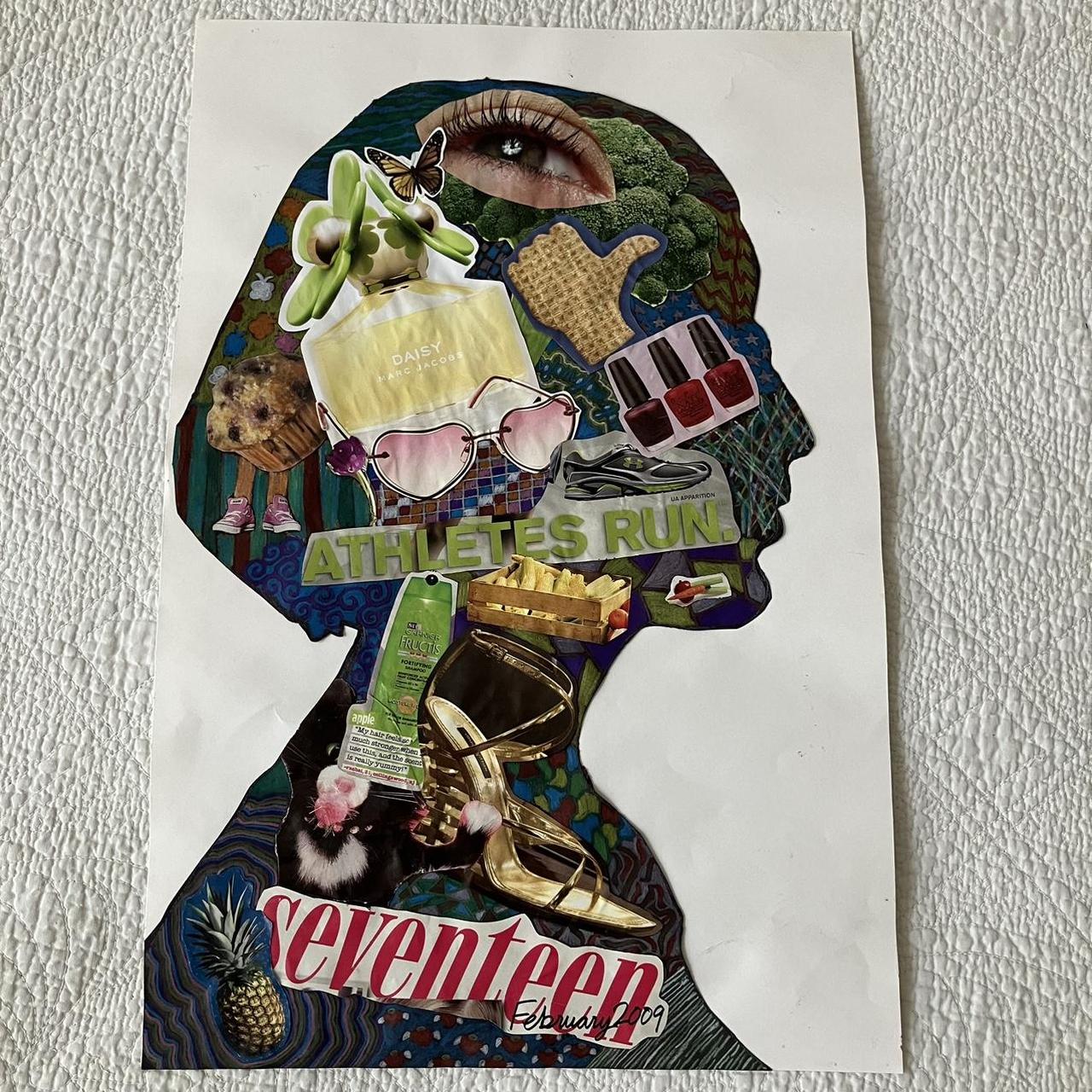 Y2K Original paper artwork silhouette... - Depop