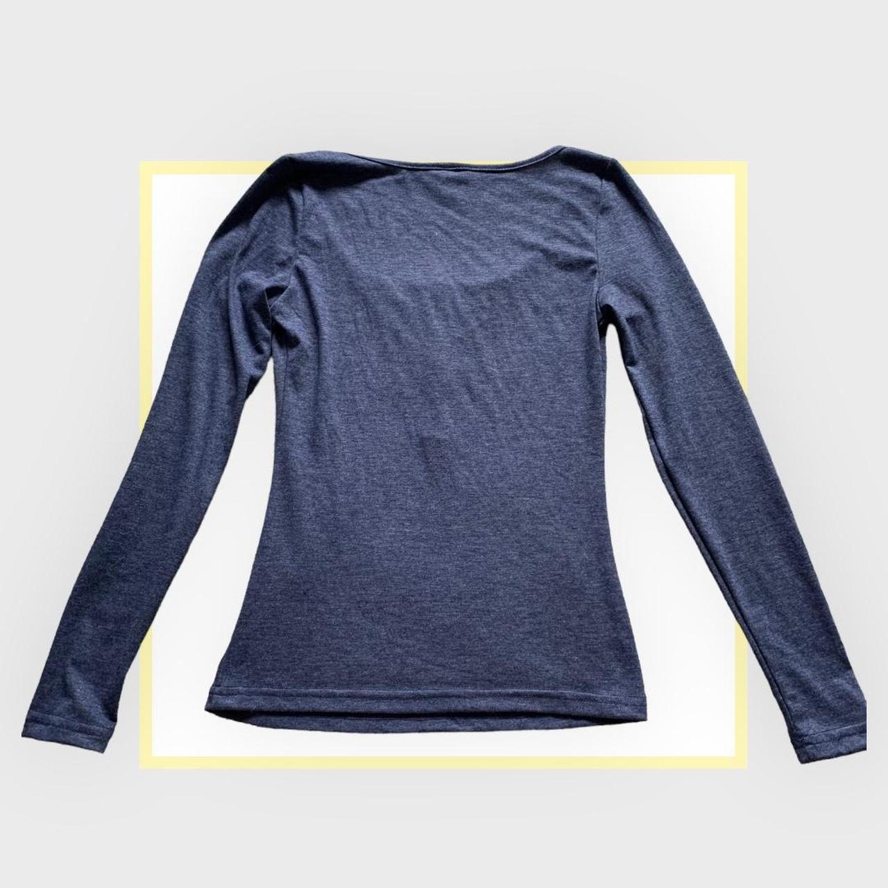 blue navy long sleeve henley shirt would look cute... - Depop