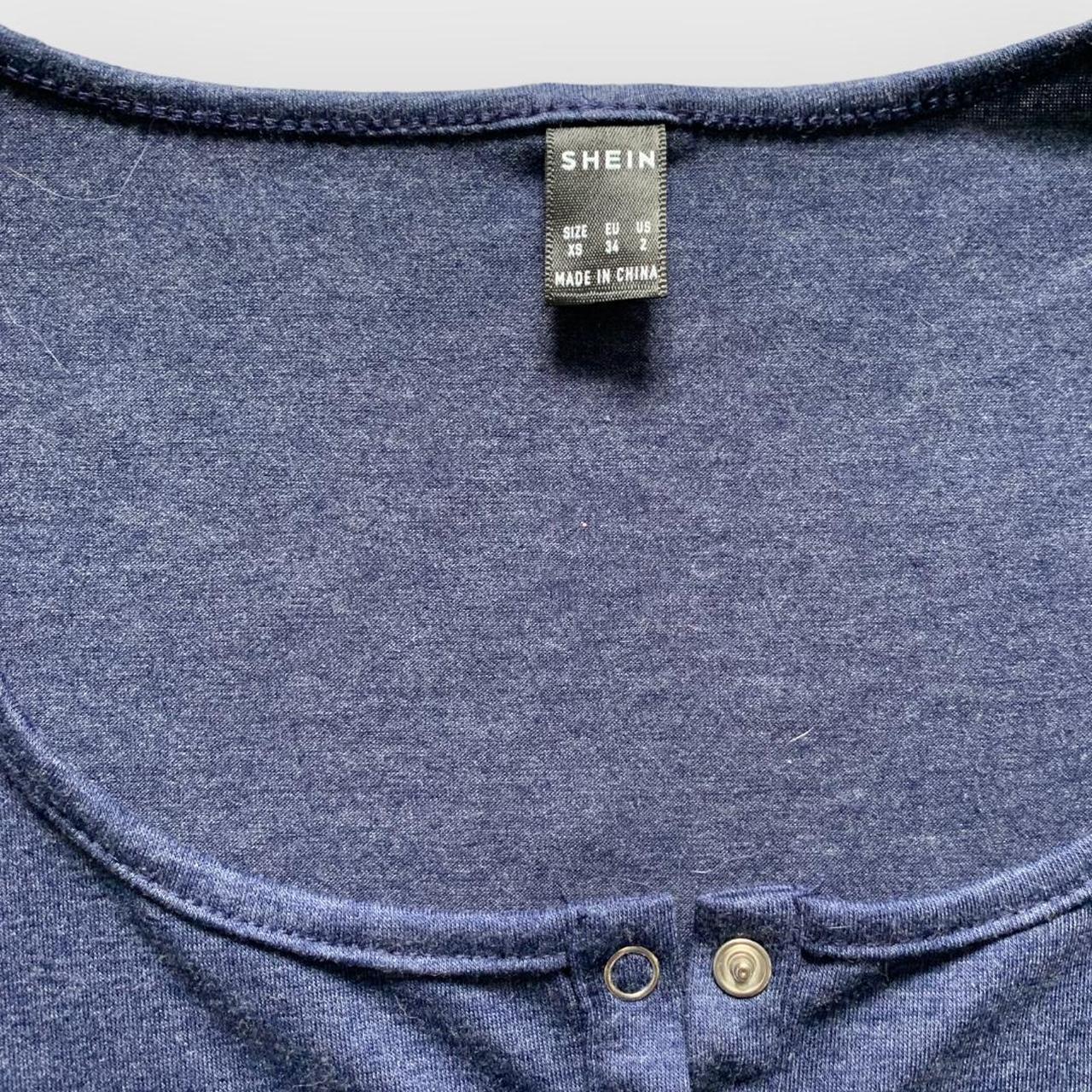 blue navy long sleeve henley shirt would look cute... - Depop