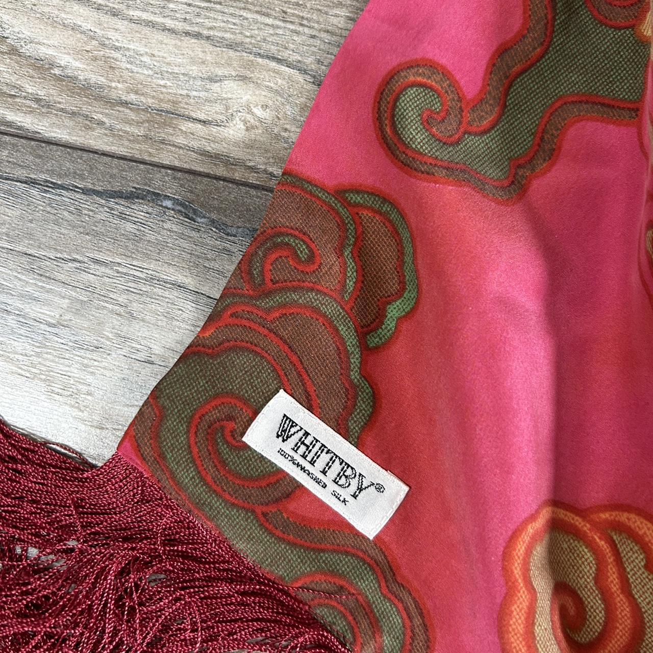 Whitby Silk Shawl with Detail - Depop