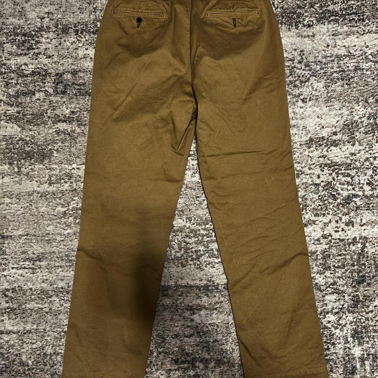 Orvis Pants Mens 34 Brown Chino Flat Front Outdoors... - Depop