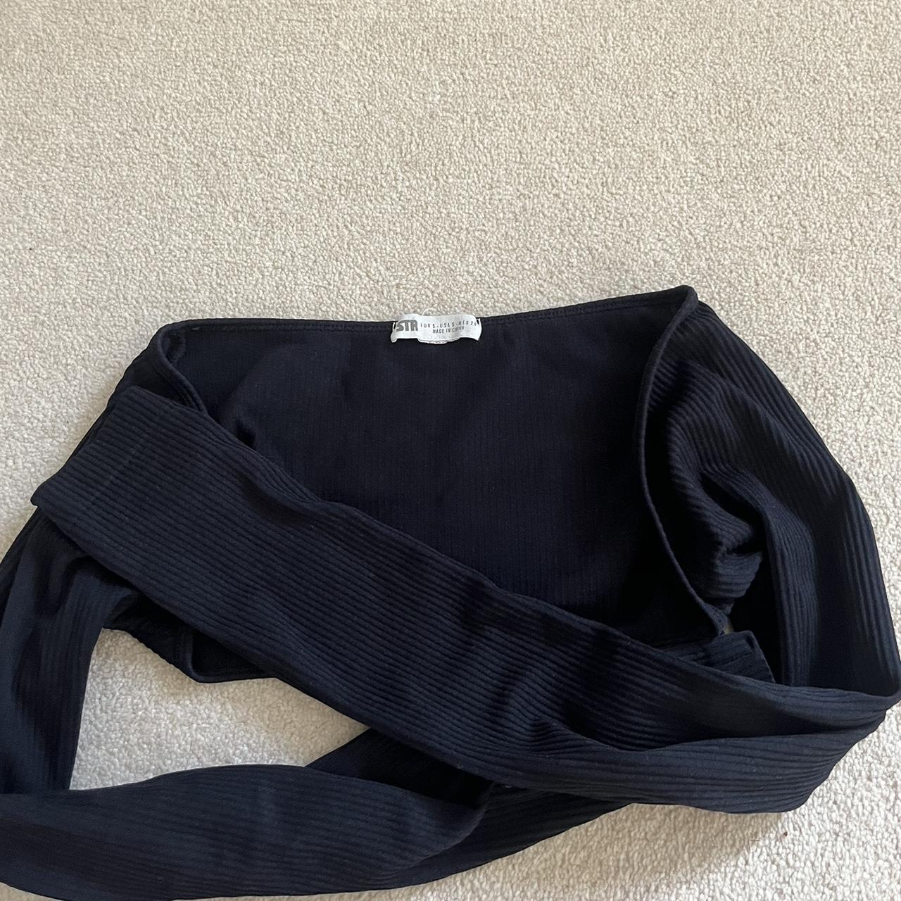 Black ballet style cardigan Size S but could also... - Depop