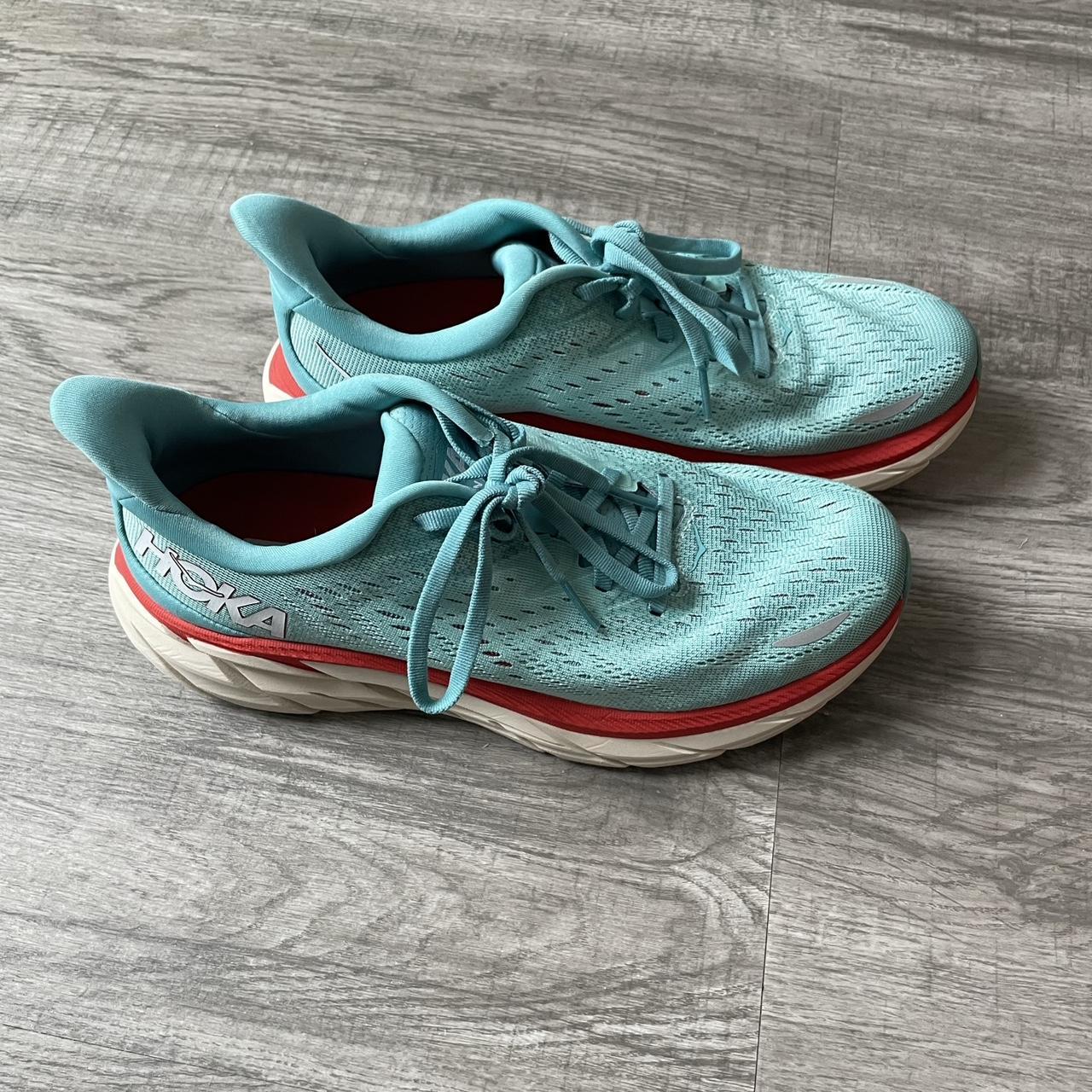 Women’s Hoka Clifton 8 in size 8 in Aqua 🦋 Neutral... - Depop