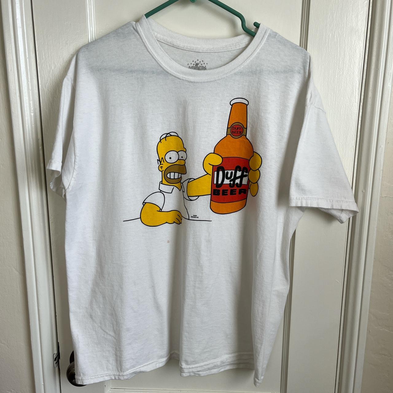 Homer Simpson Duff Shirt Large... - Depop
