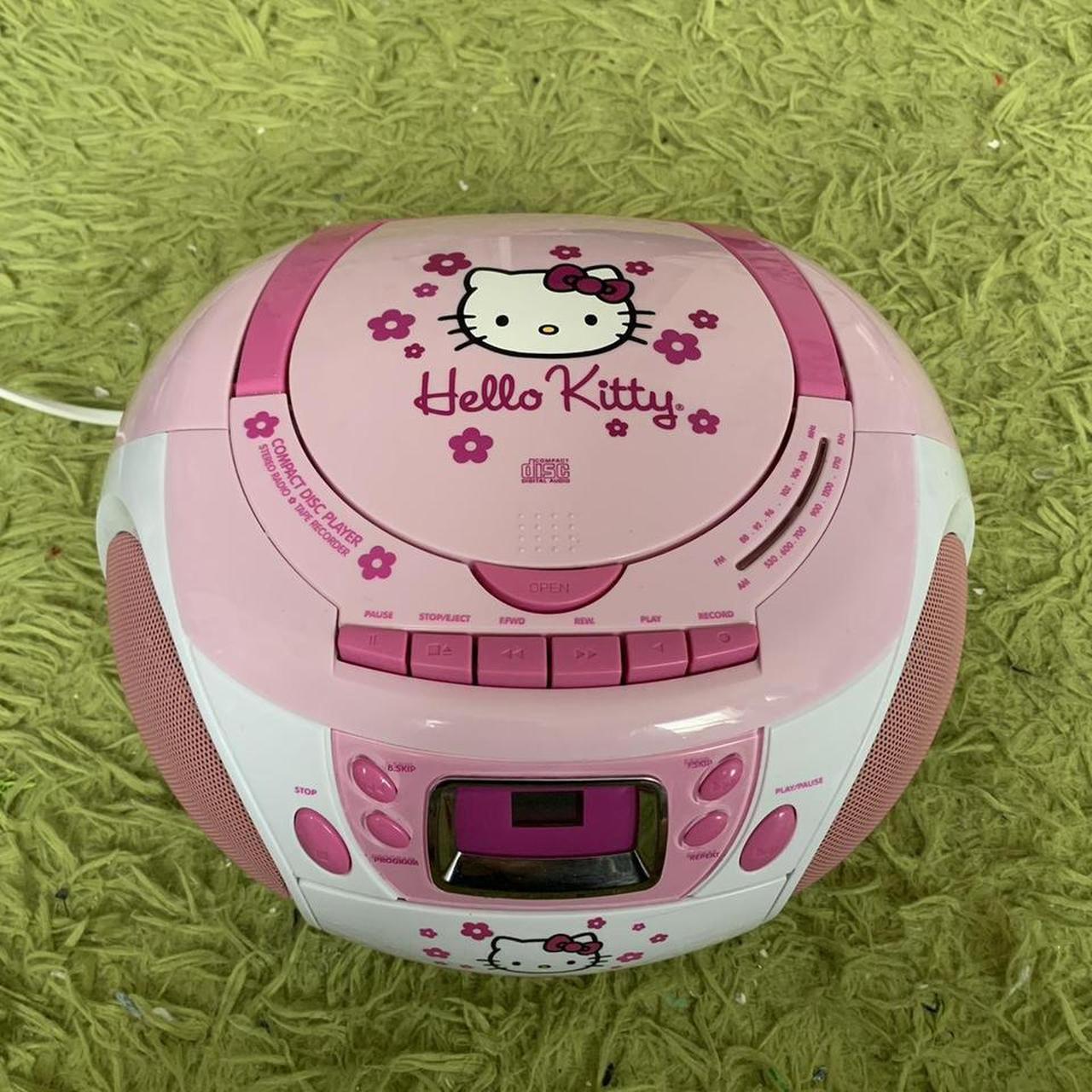 vintage hello kitty boom box works perfect and on... - Depop