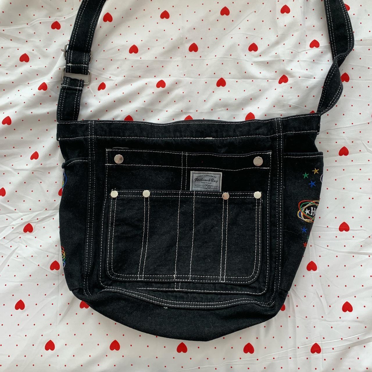 denim bag see brand on last slide #grunge #emo #y2k... - Depop