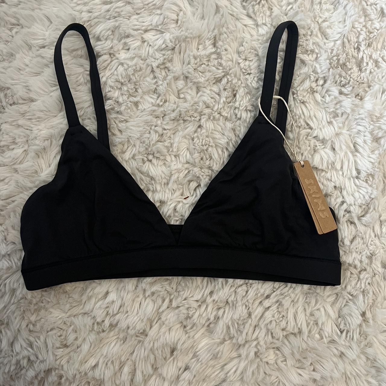 skims fits everybody triangle bralette color... - Depop