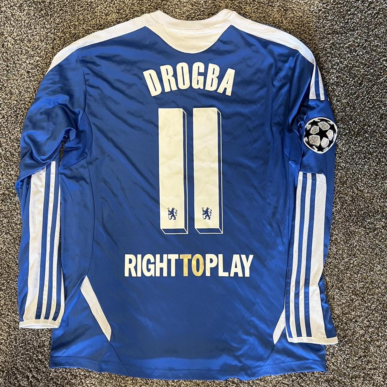 2012 Chelsea UCL Final Home Kit Drogba #11 Size... - Depop