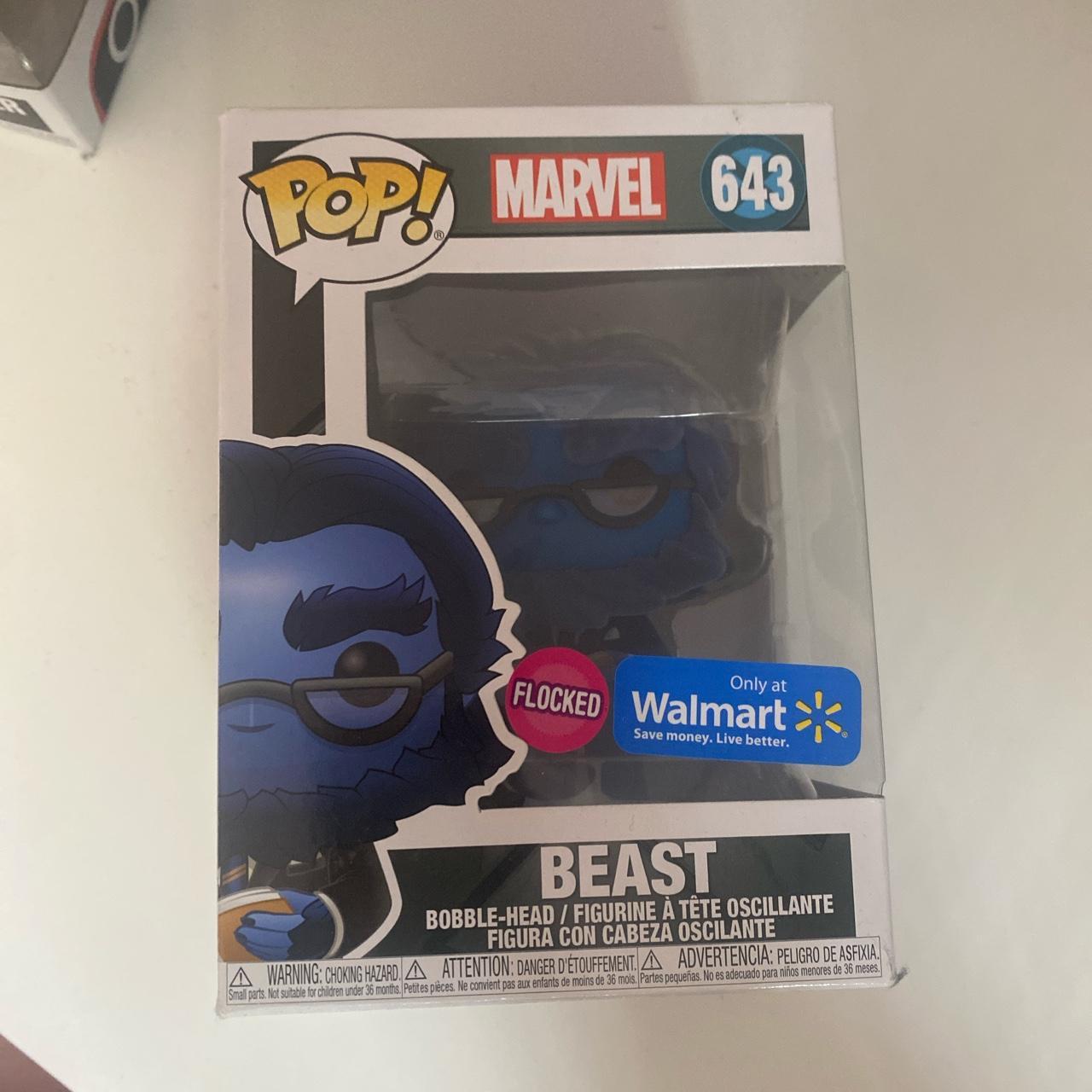 xmen beast funko pop - flocked walmart exclusive... - Depop