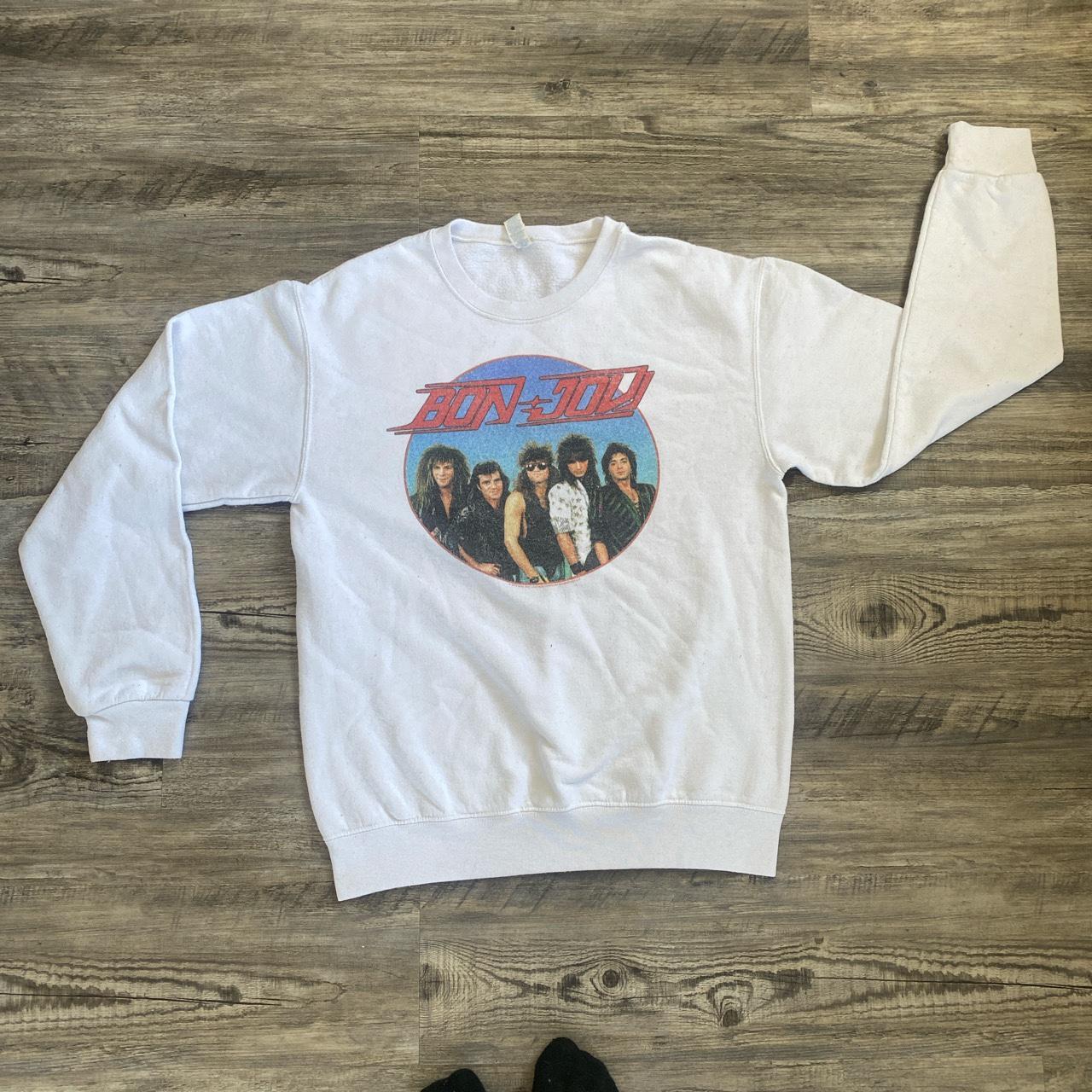 Bon Jovi Bon Sphere Unisex Adult Crewneck Sweatshirt... - Depop