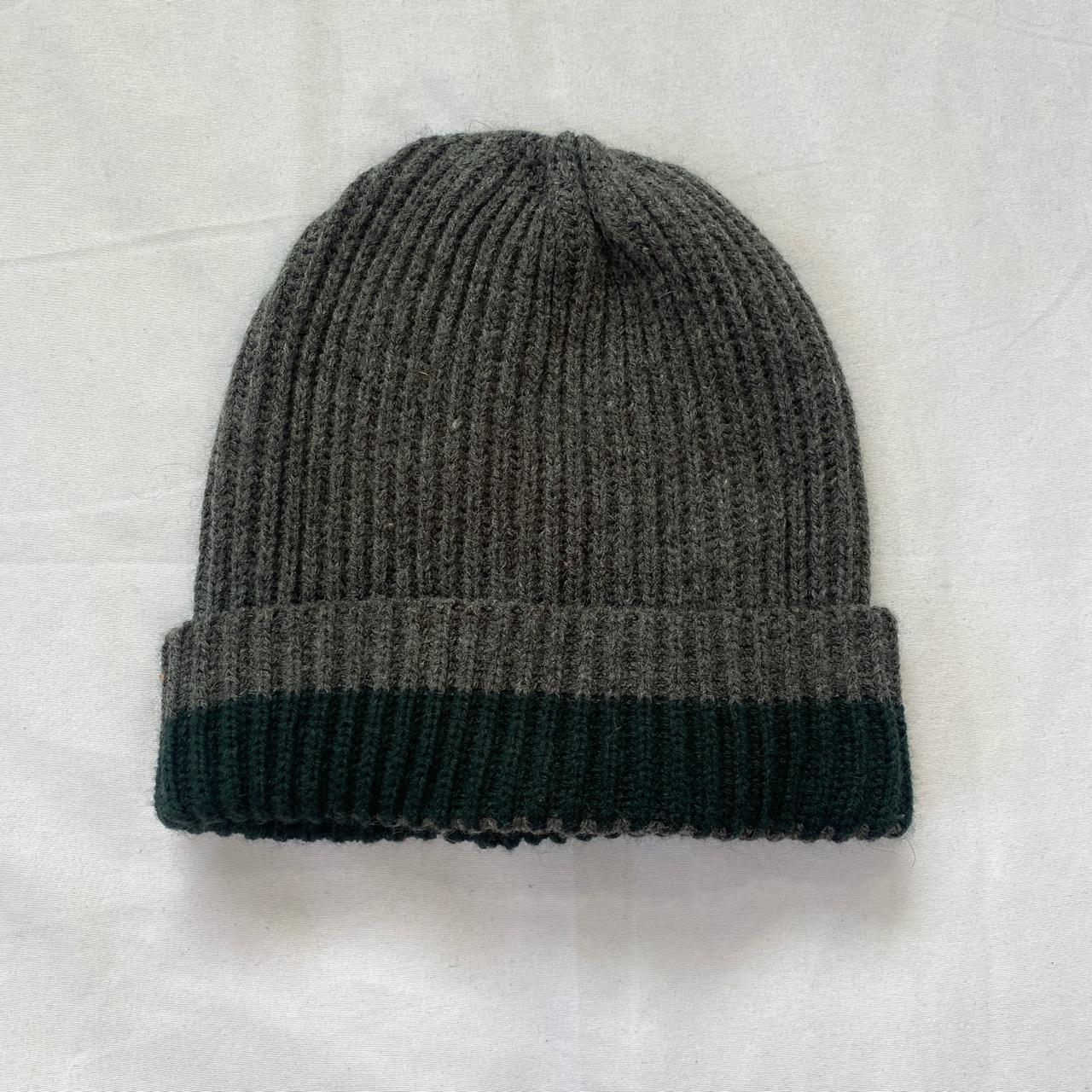 Goodfellow grey and green beanie A133 #Winter... - Depop