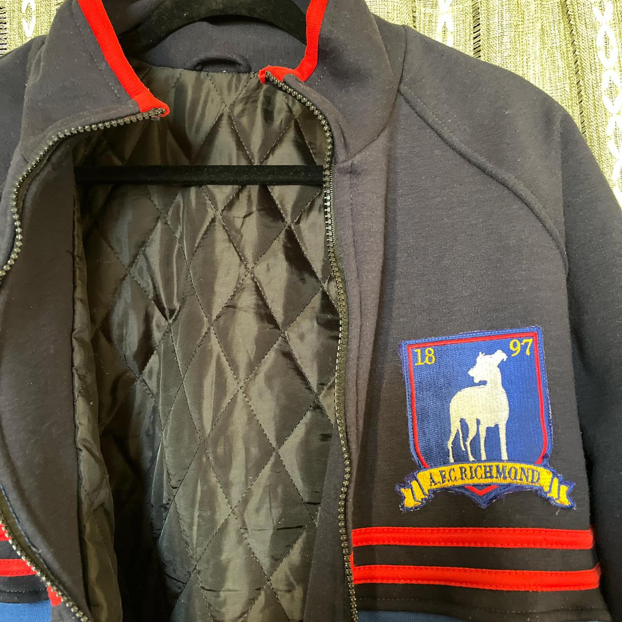 Men’s Ted Lasso jacket with rip in right armpit as... | Depop