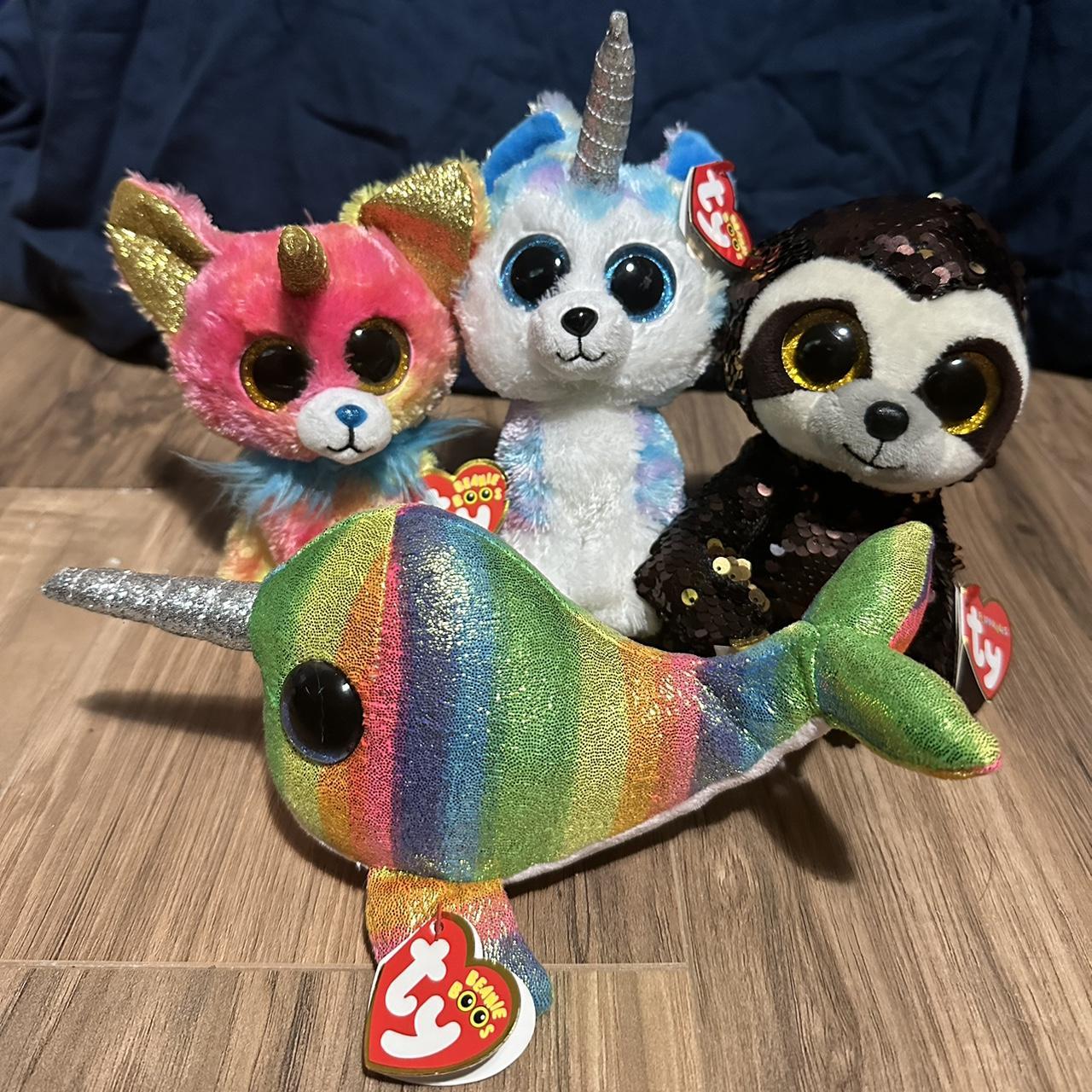 TY Beanie Boos Bundle 💗🌈 Comes with FOUR super cute... - Depop