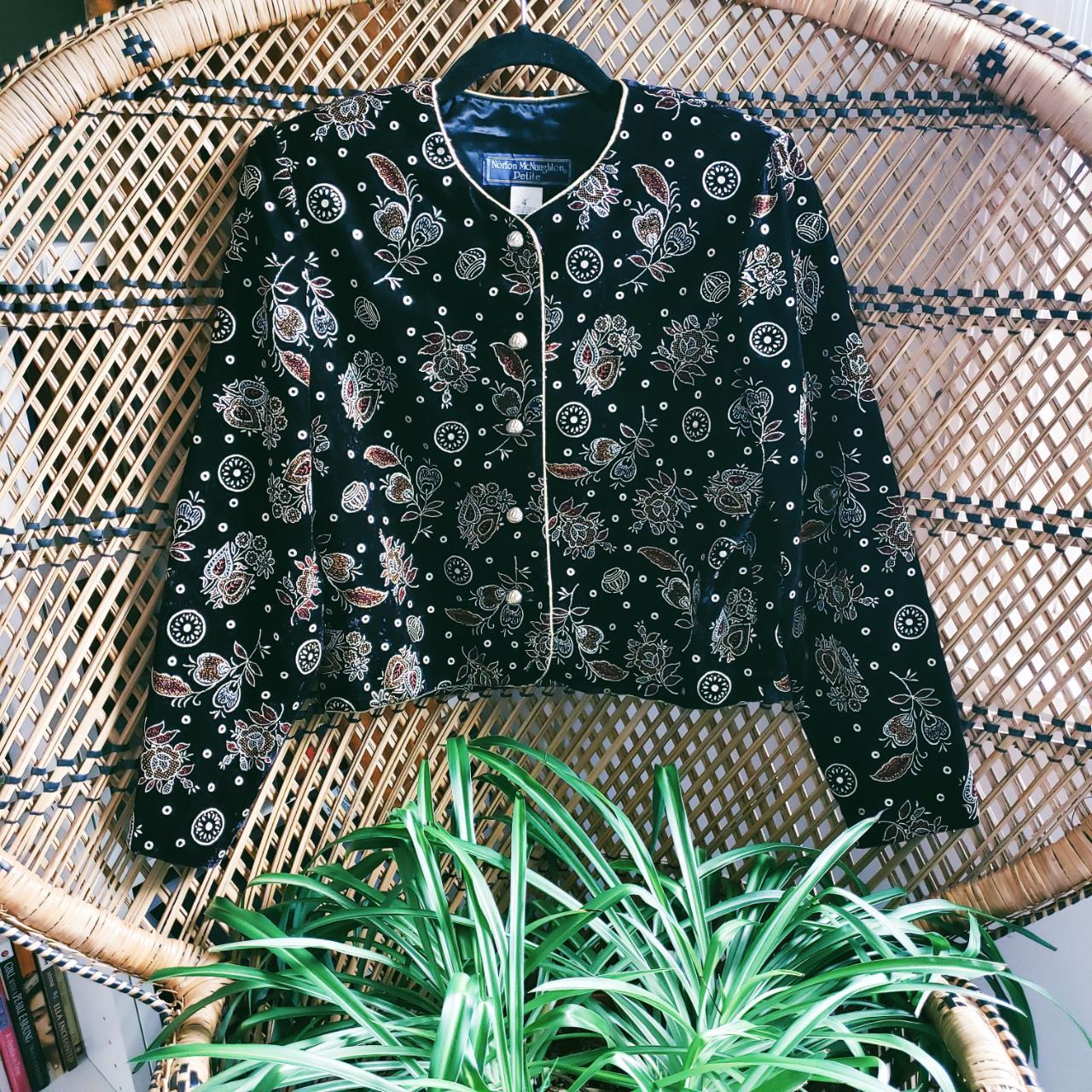 ~ Norton McNaughton - Petite cut ~ Embroidered... - Depop