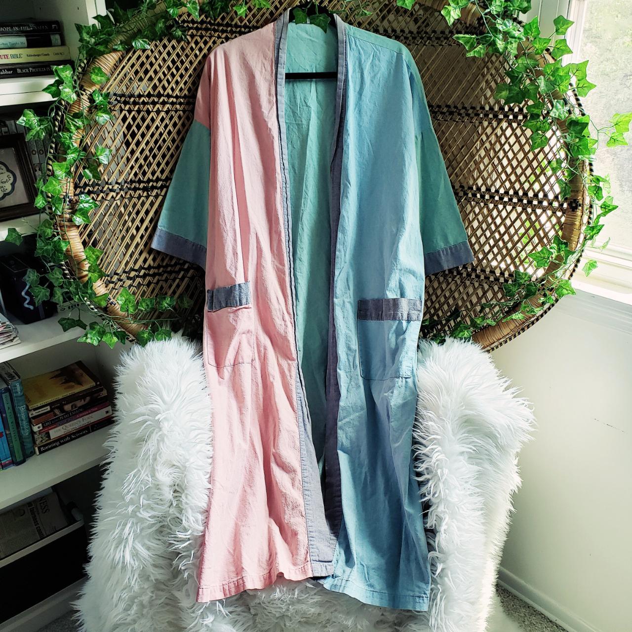 ~ Pastel colorblock kimono ~ One size fits most ~... - Depop
