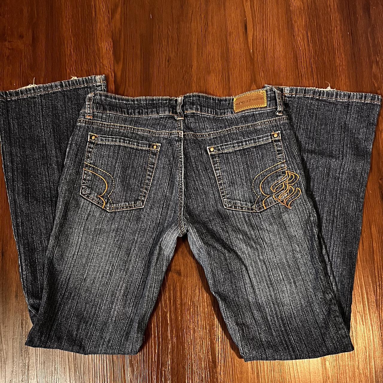 Medium wash rocawear jeans. Size 9 women’s. Waist... - Depop