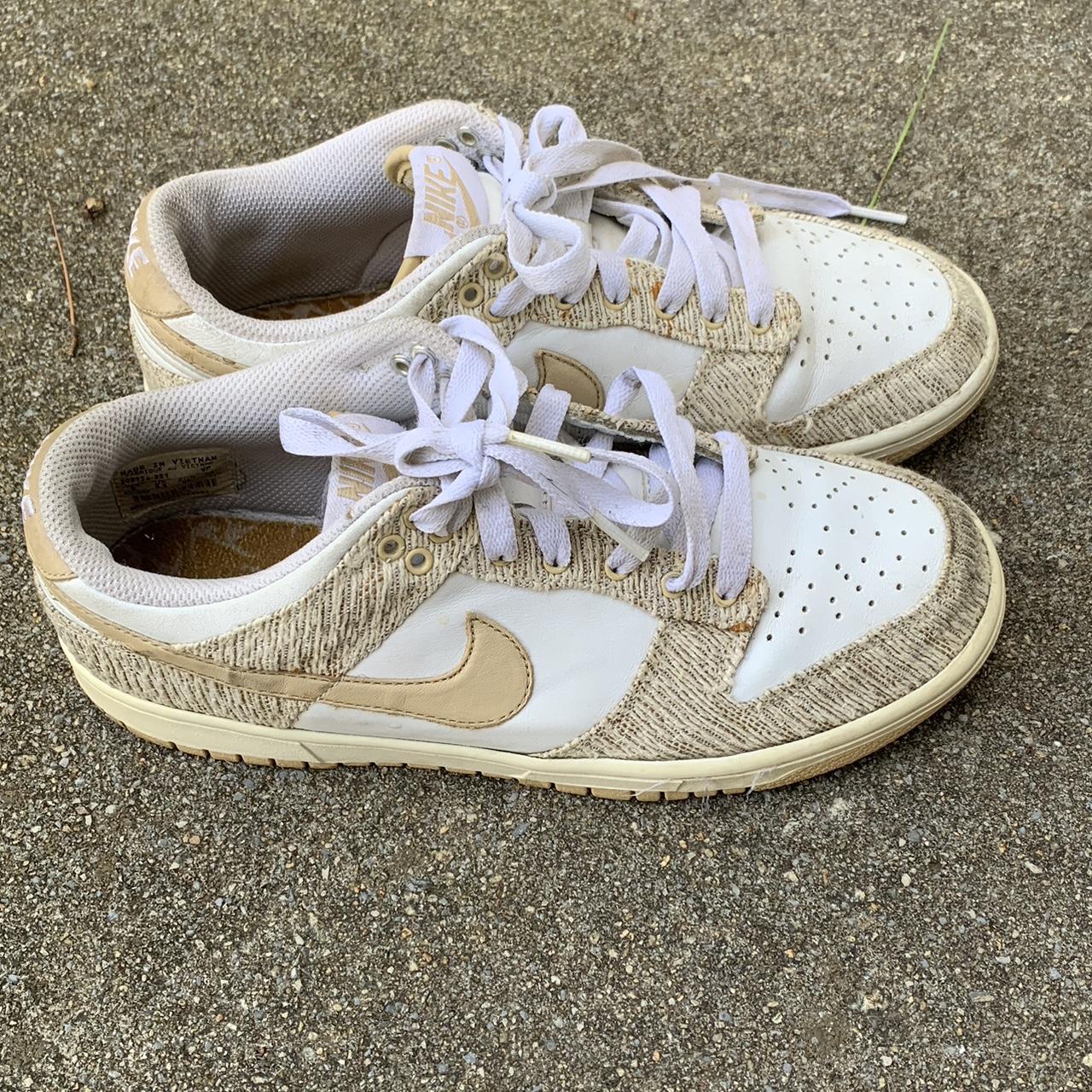 2007 Nike Dunk Low Oatmeal Linen Women s Size 8 In