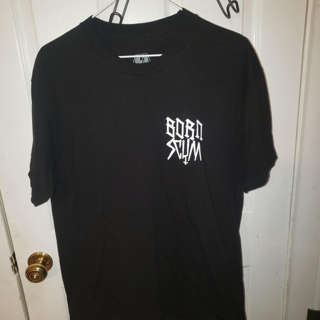 Born Scum clothing brand t-shirt. Men's size large.... - Depop