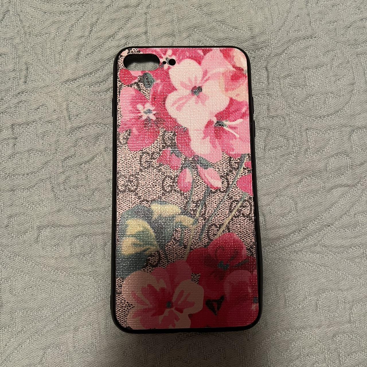 gucci flower phone case… like new! fits iPhone 8... - Depop