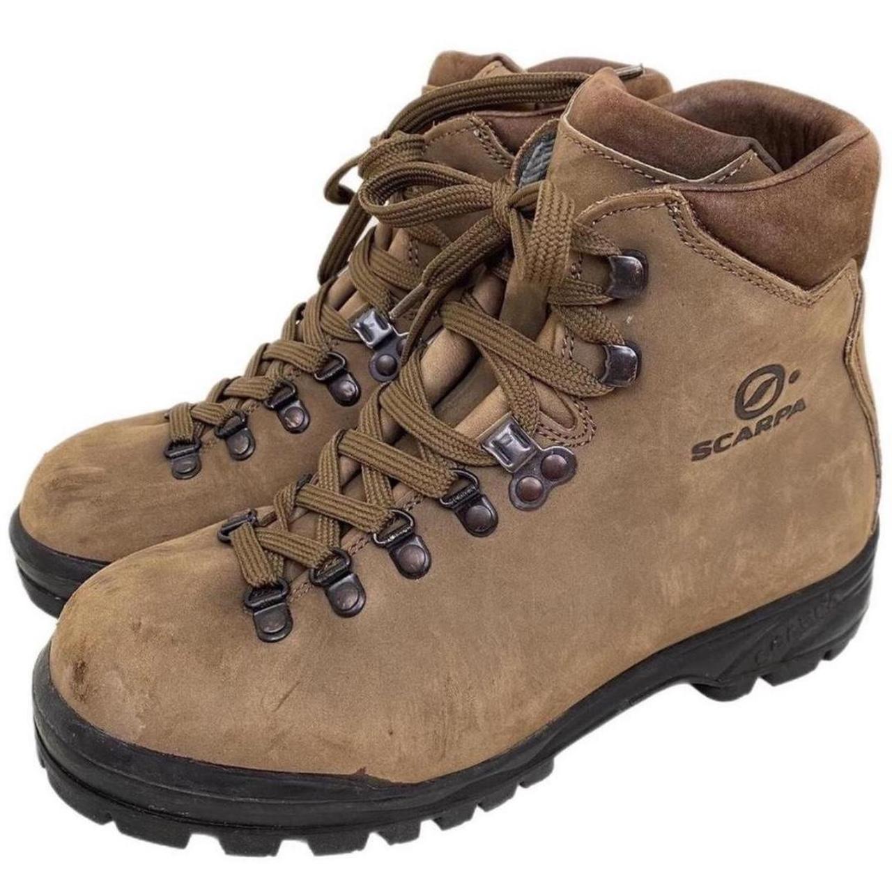 Lightly worn Vintage SCARPA Soft Brown Suede... - Depop