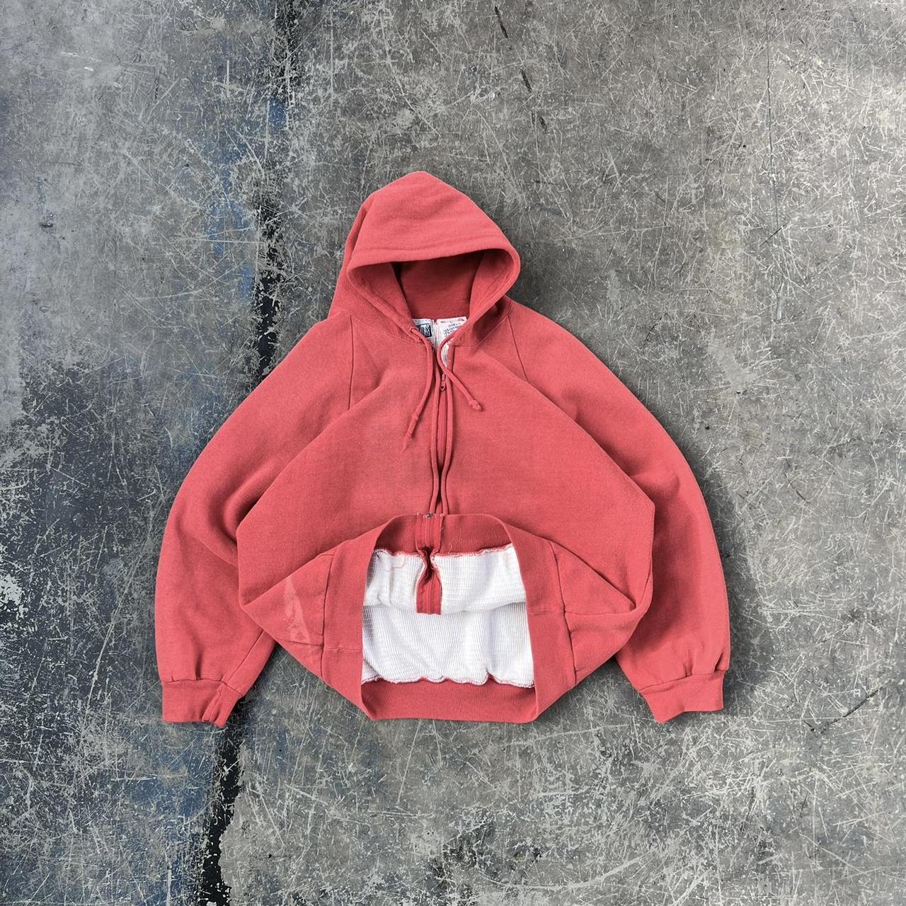 70s double face TALON zip full zip hooded... - Depop