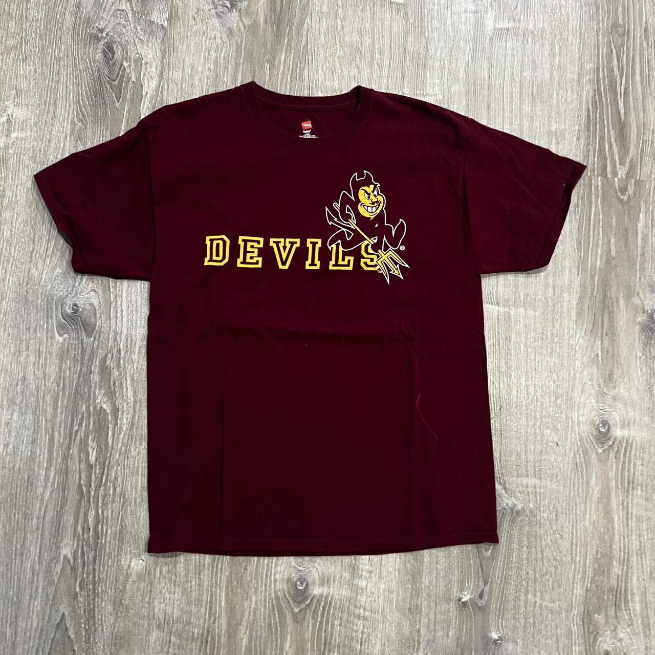 ASU Arizona devil shirt -tagged Large #ASU #arizona... - Depop