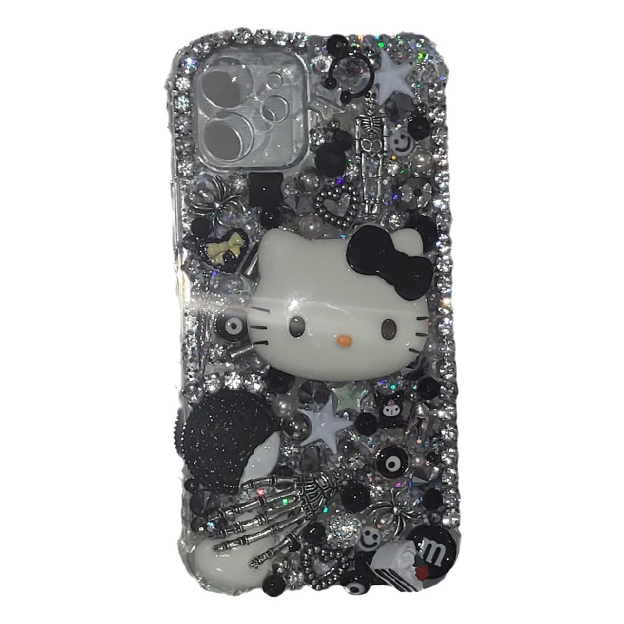 🖤hello kitty decoden phone case with phone grip for... - Depop