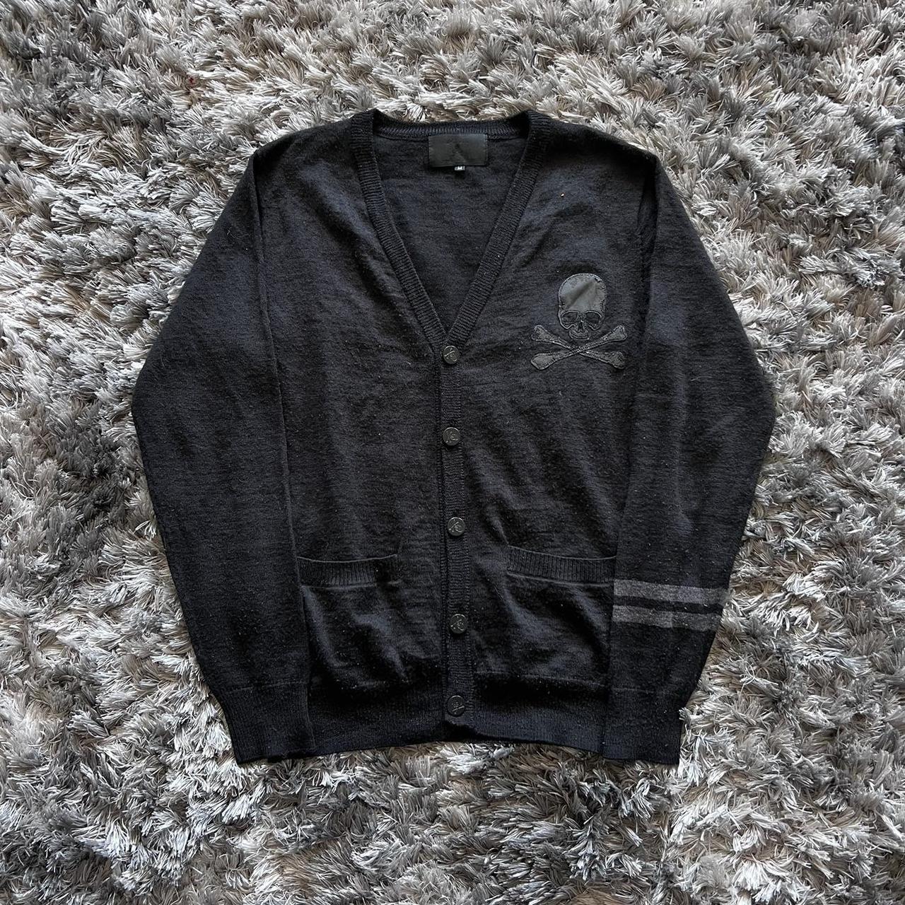 Roen X Semantic Design Skull Cardigan Medium Good... - Depop