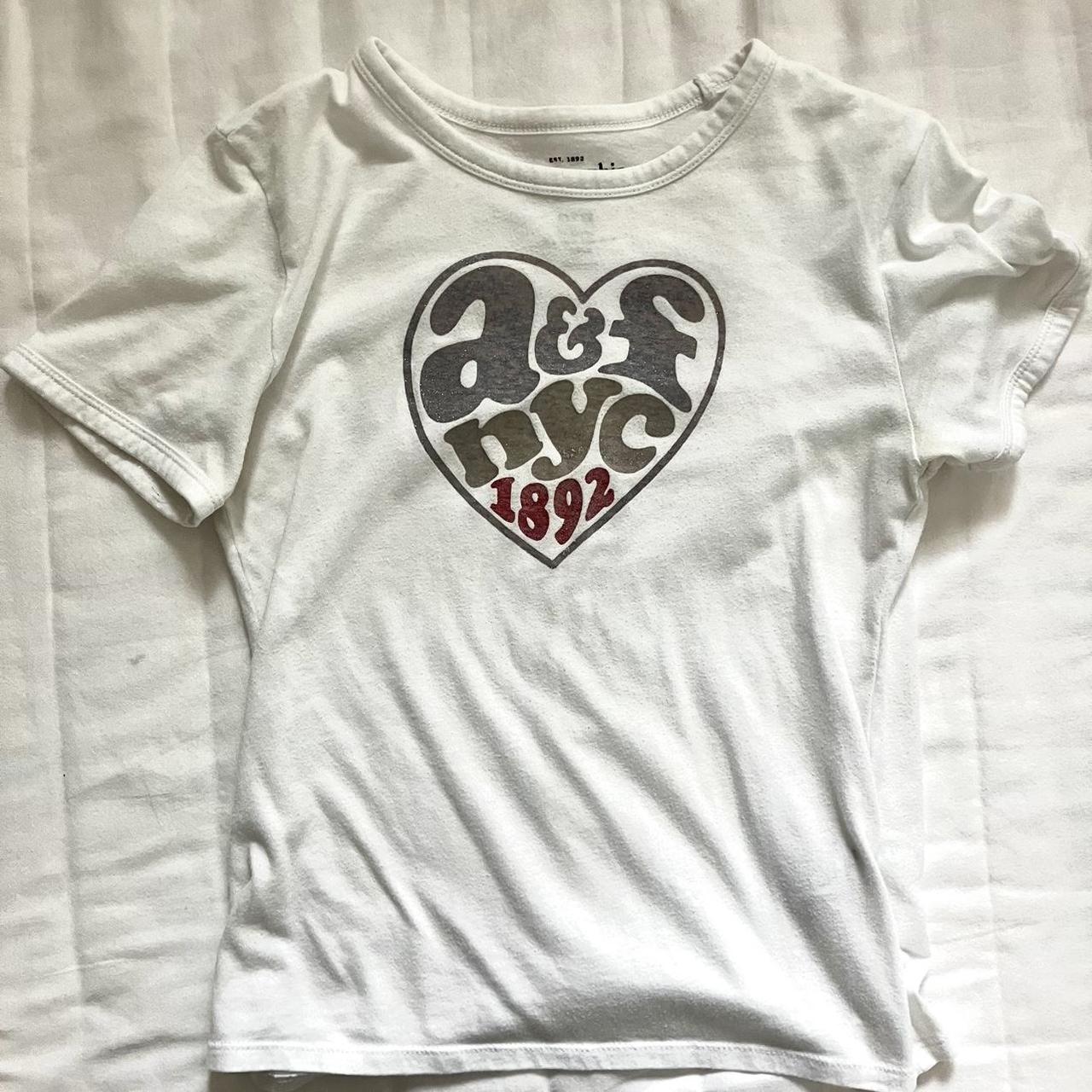 Vintage Abercrombie and Fitch Baby Tee (Sizes 11-12... - Depop