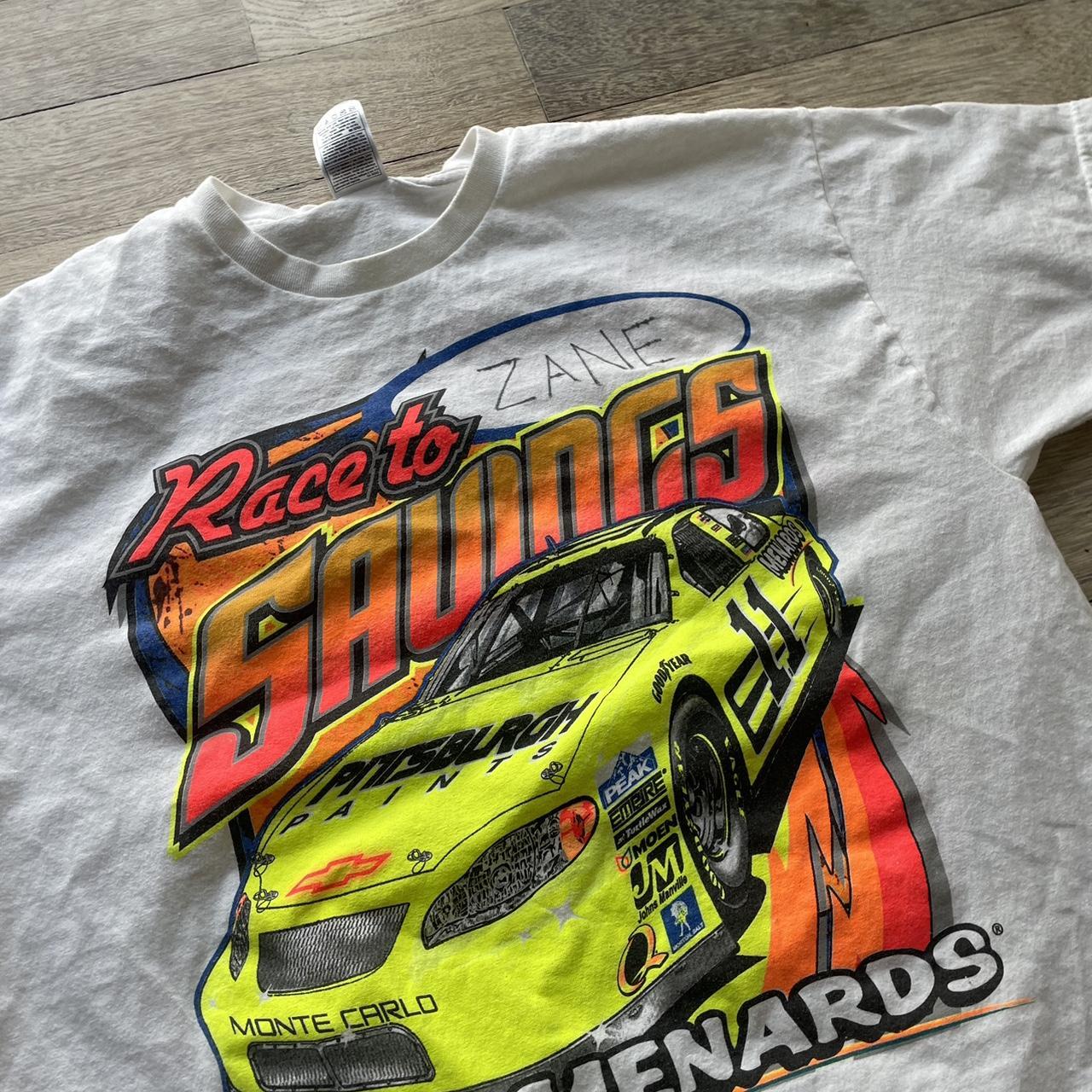 Vintage double sided y2k racing t shirt. Comes as... - Depop