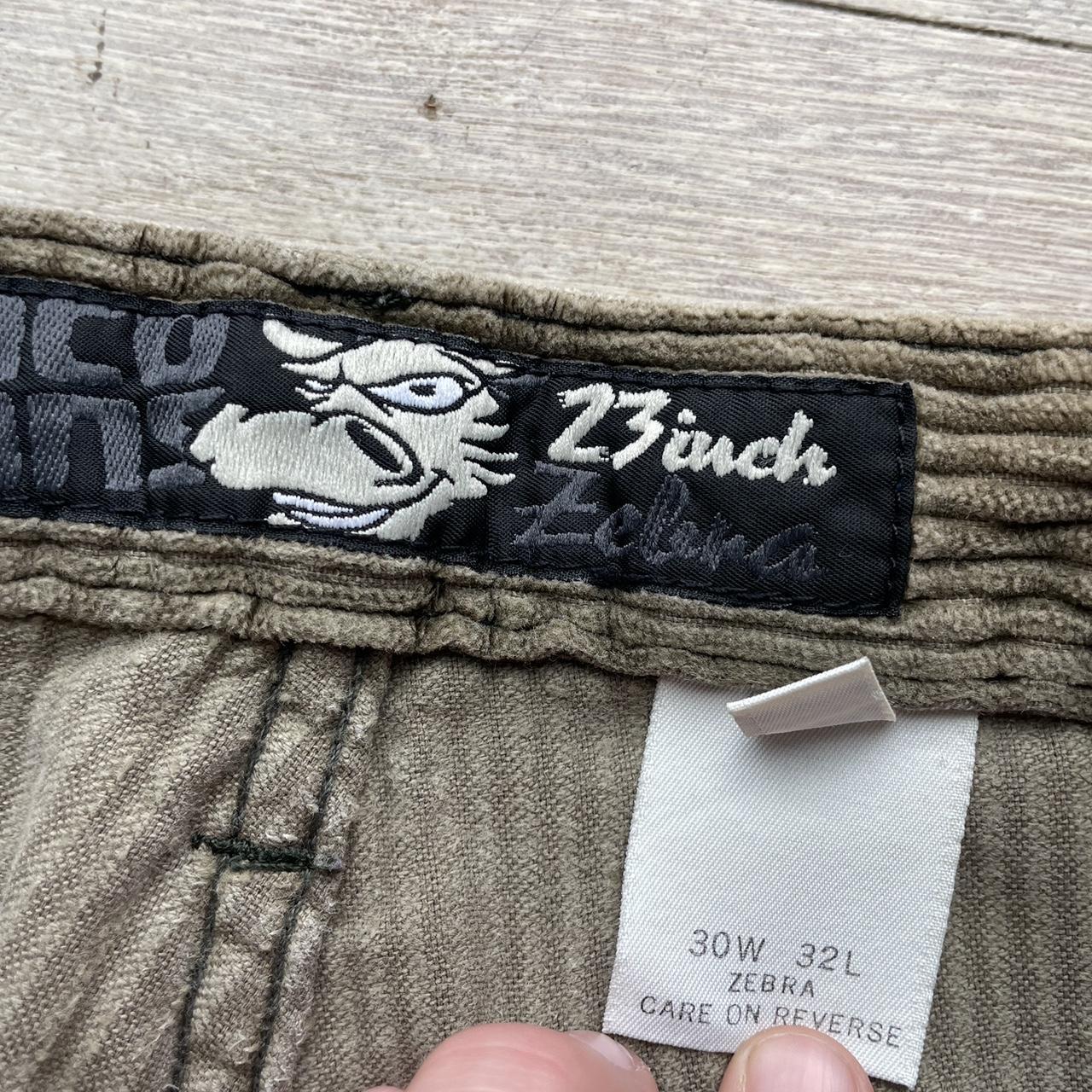 Vintage 90s JNCO corduroy tan Zebra. Super rare pair... - Depop