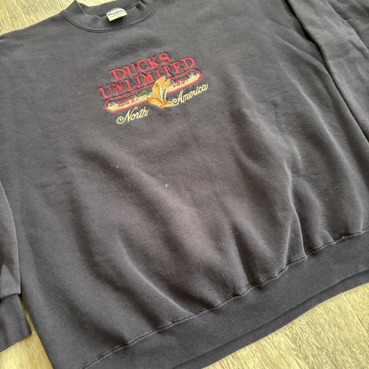 Vintage 90s Ducks Unlimited nature duck crew neck... | Depop