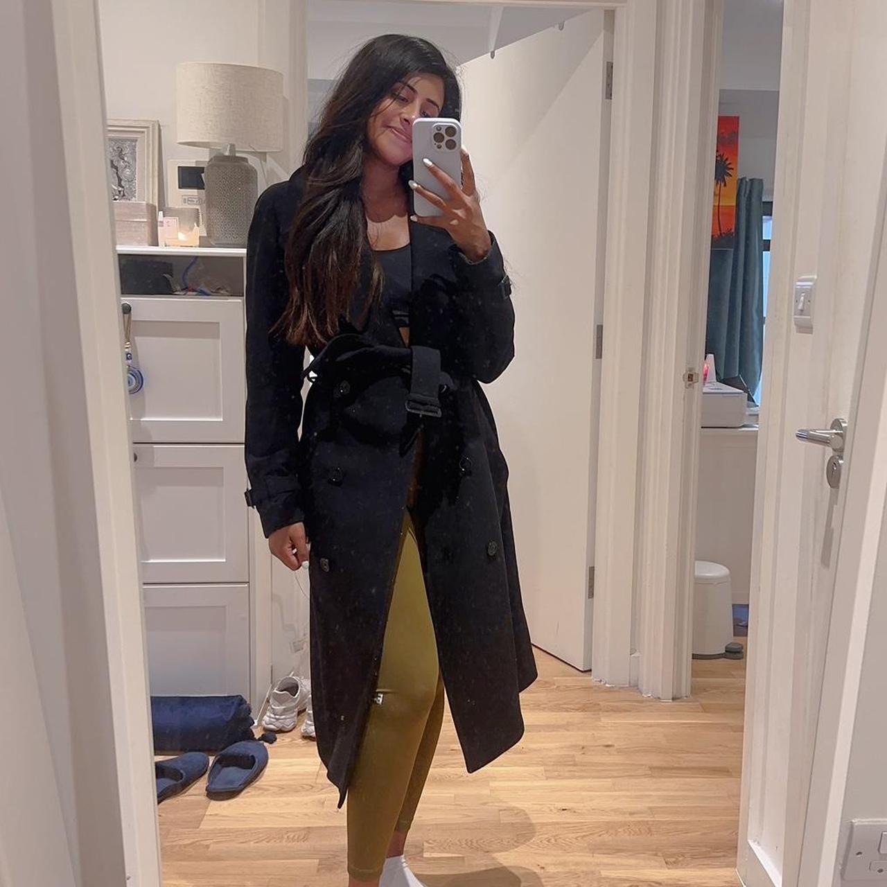 Beautiful Genuine Burberry Winter Coat in Black with... - Depop