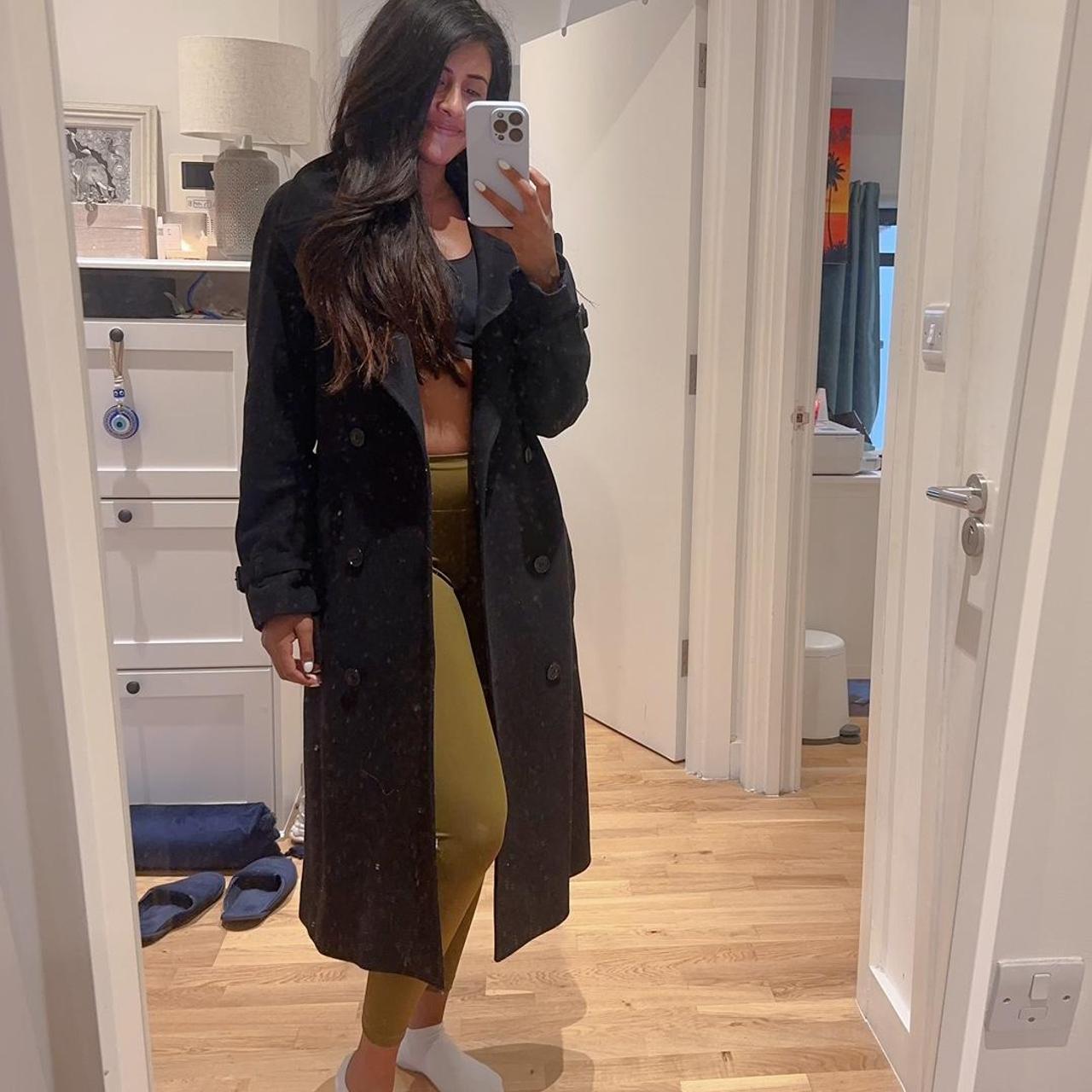 Beautiful Genuine Burberry Winter Coat in Black with... - Depop