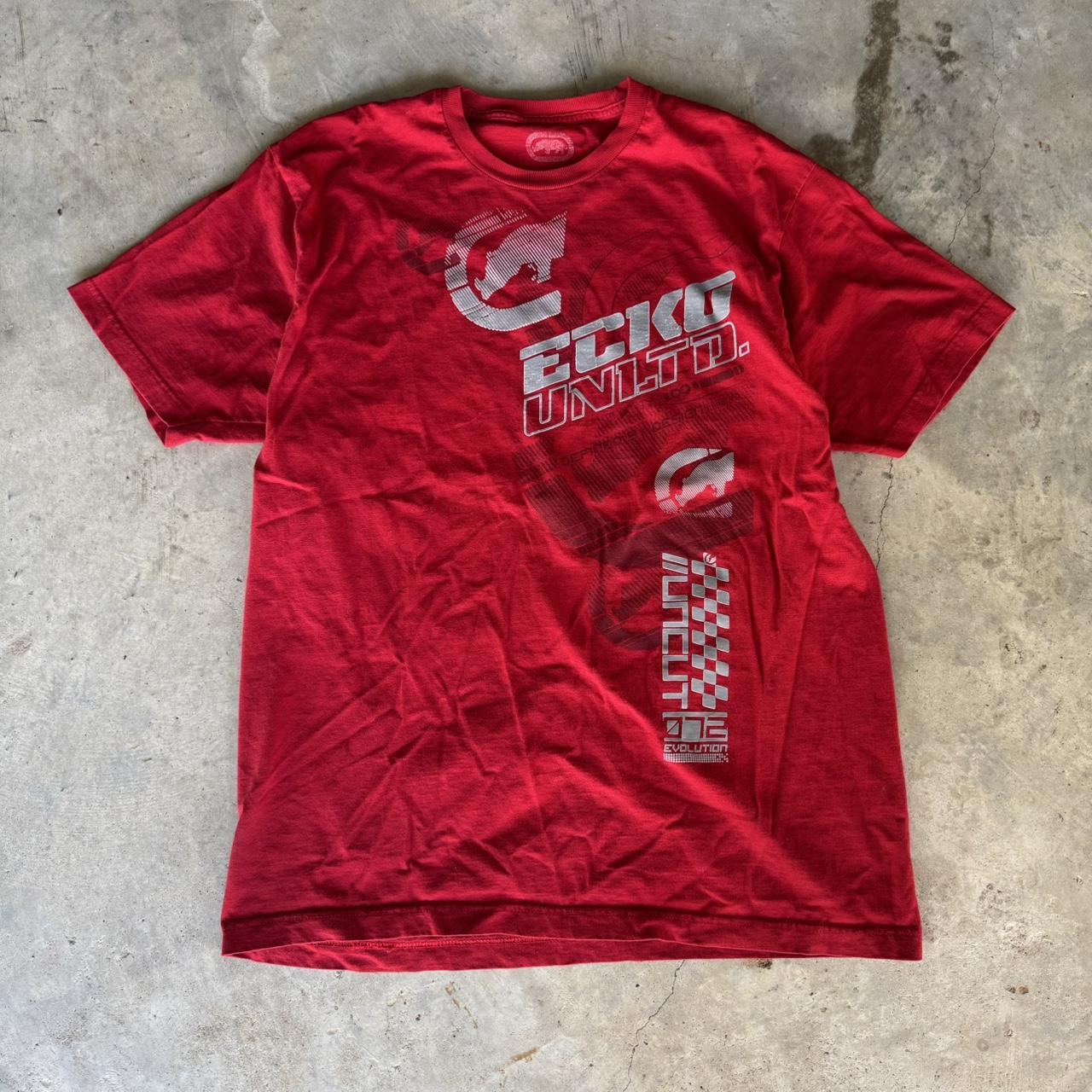 Red Ecko Unlimited streetwear tee size men’s... | Depop
