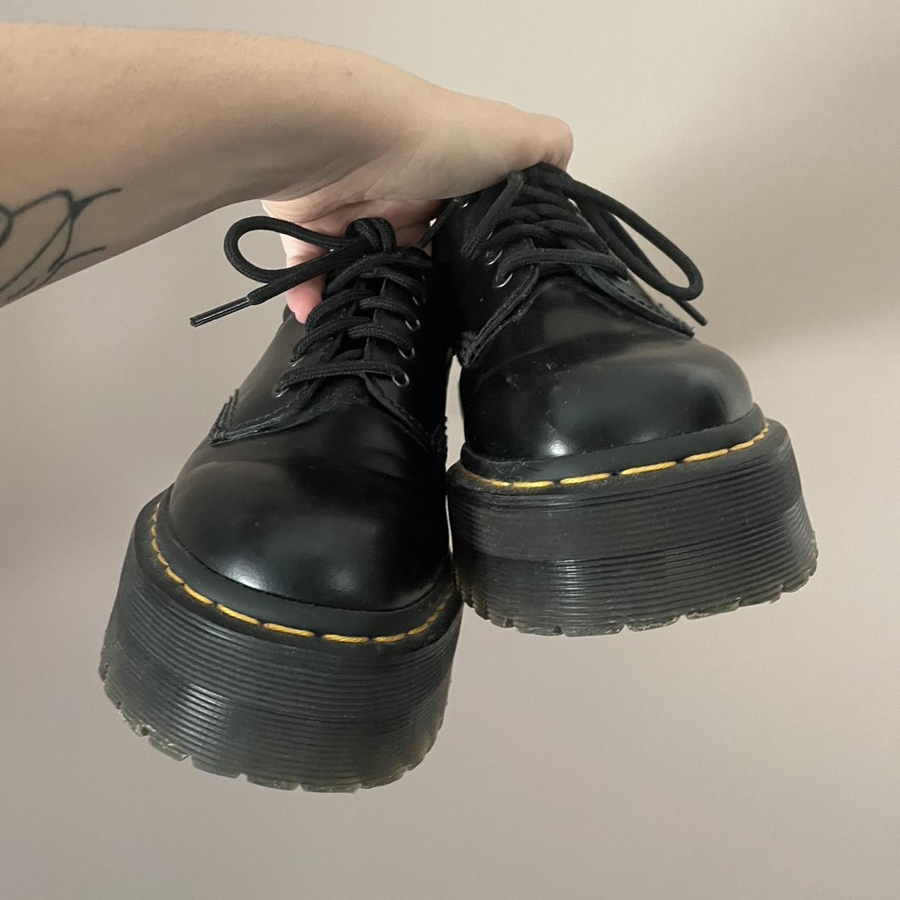 Dr Martens 8053 Leather Platform Shoes. Size US... - Depop